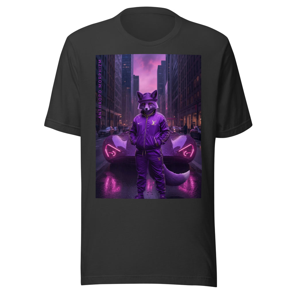 FUTURISTIC FOX TEE | COLORFUL GRAPHIC T-SHIRT – ANTHROPOMORPHIZM ...